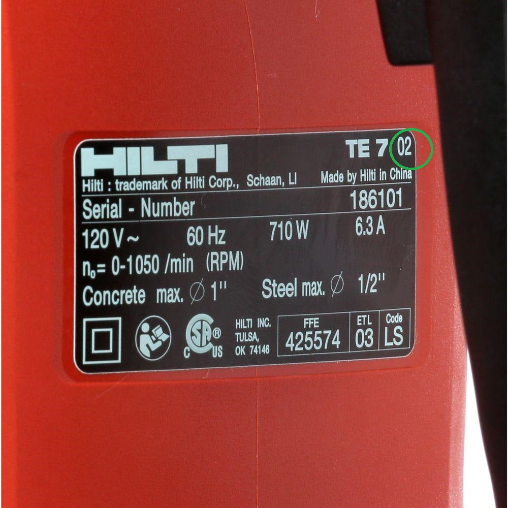 Original Cylinder Guide Tube HILTI TE7 (02) Second Generation Basic ...